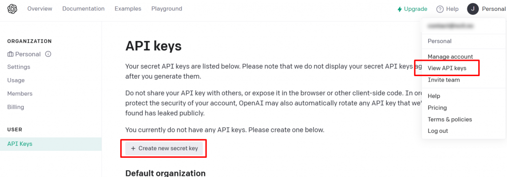 How to integrate OpenAI API (Text, Codex, DALL-e, ChatGPT coming soon ...